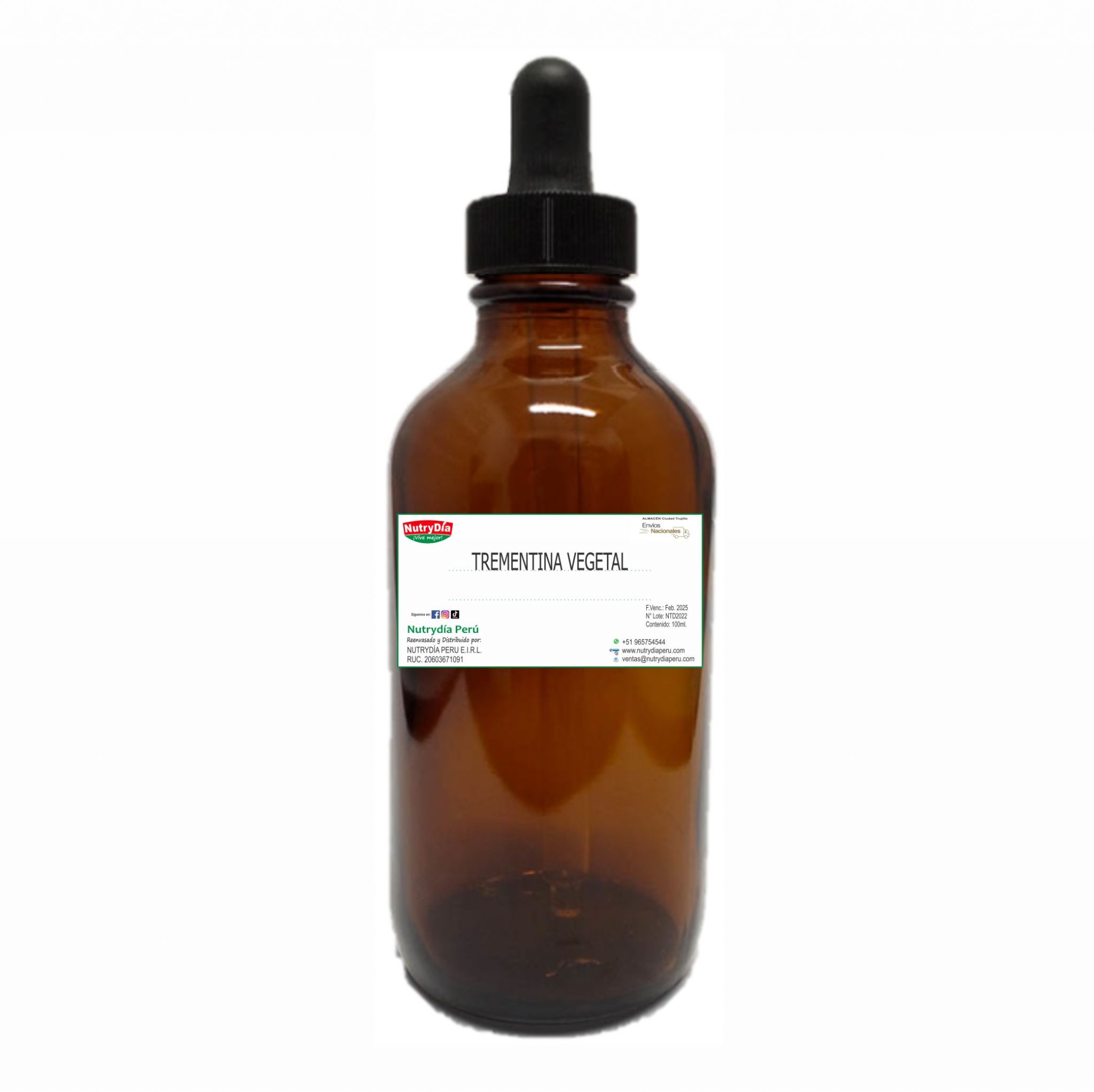 TREMENTINA VEGETAL x 100ml. – Nutrydía Perú